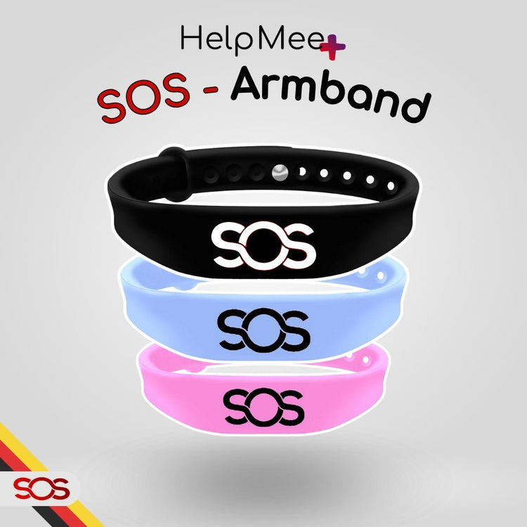 Digitale SOS-Armbänder mit NFC & QR-Code – Sicherheit für Alle – HelpMee