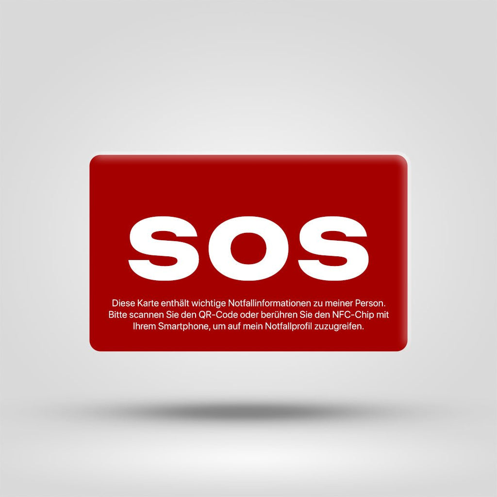 Notfall SOS Karte